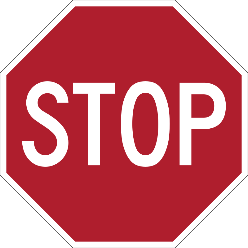 ملف:Stop sign MUTCD.svg - المعرفة