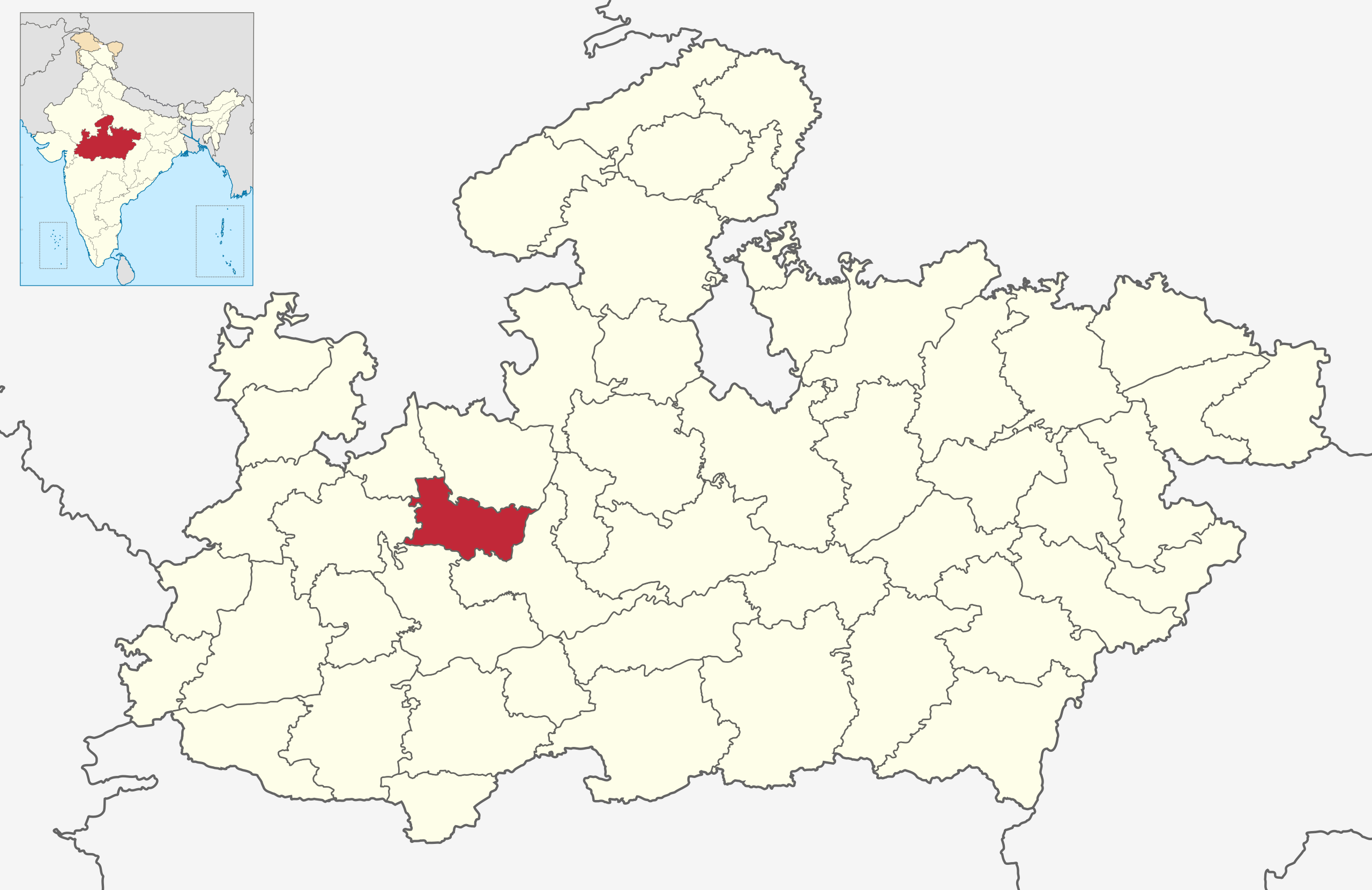 ملف:MP Shajapur district map.svg - المعرفة