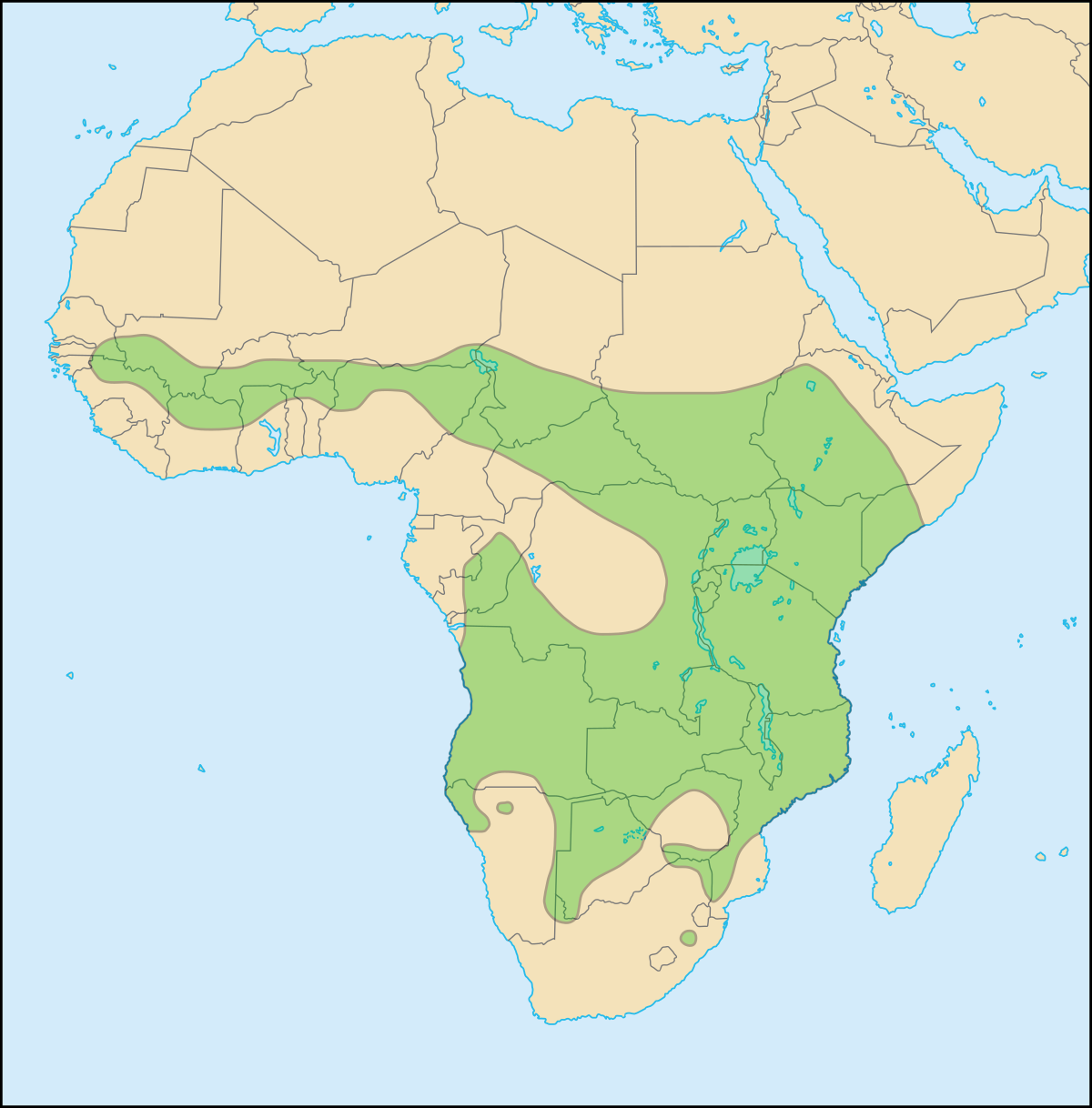 ملف:Lion distribution.svg - المعرفة