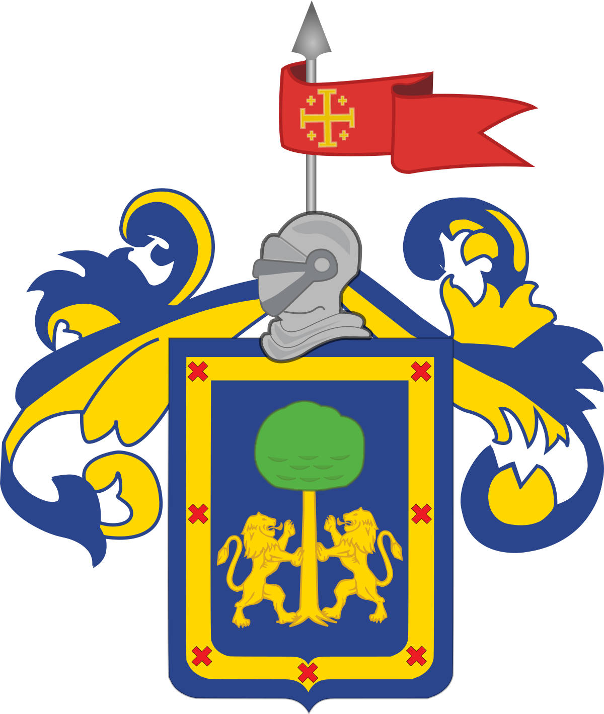 ملف:Escudo de Armas de Guadalajara (Jalisco).svg - المعرفة