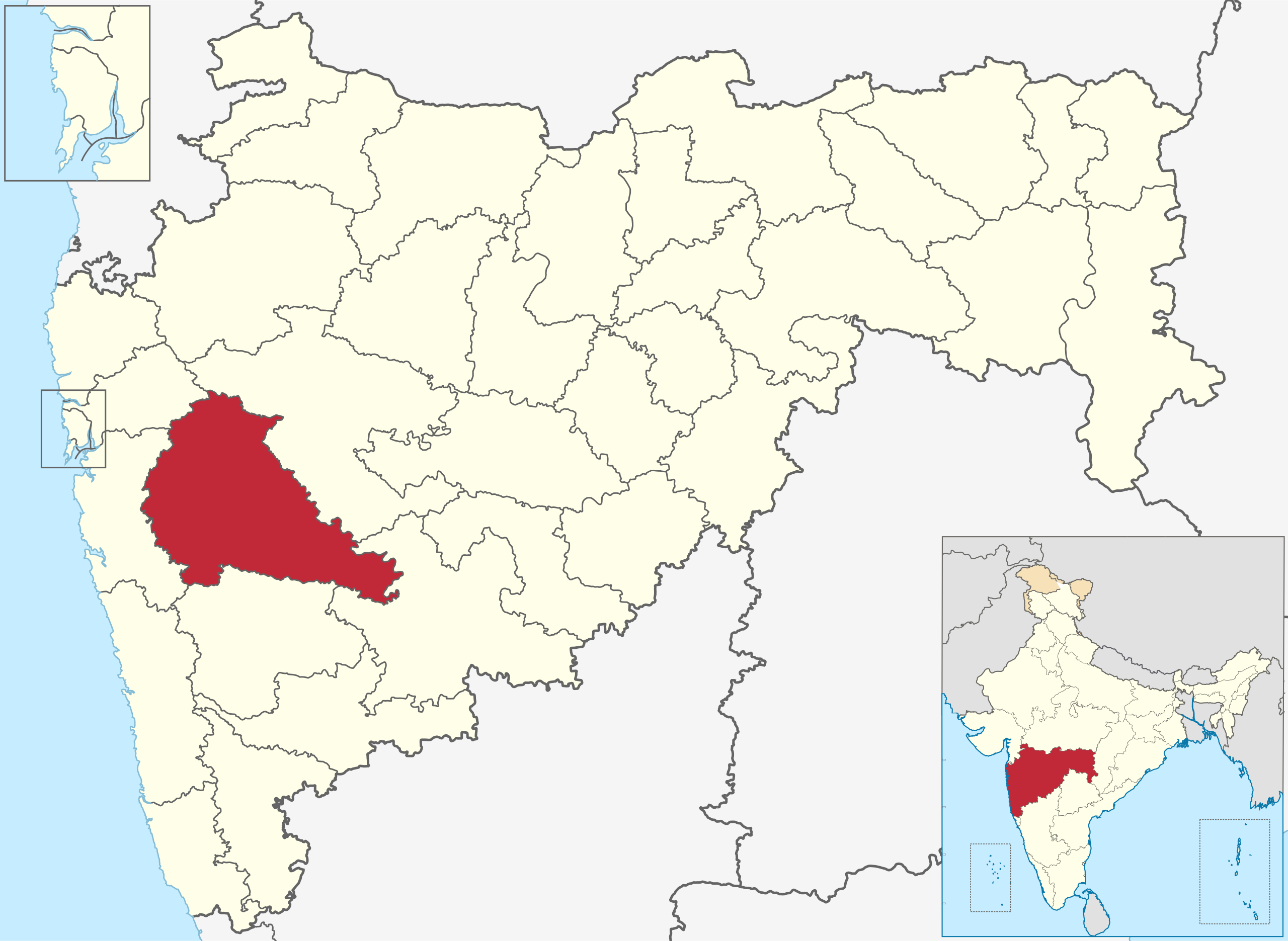 ملف:Pune in Maharashtra (India).svg - المعرفة