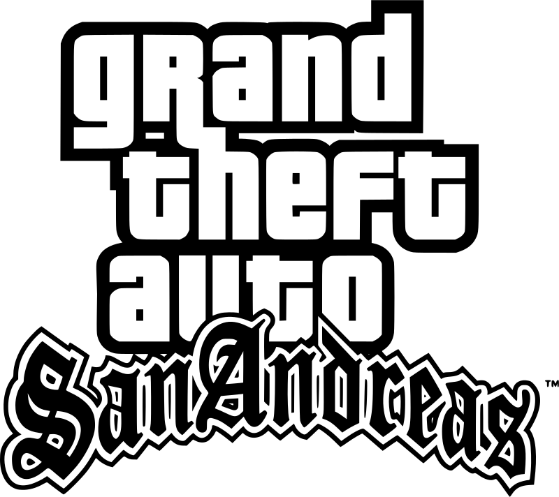 ملف:Grand Theft Auto San Andreas logo.svg - المعرفة