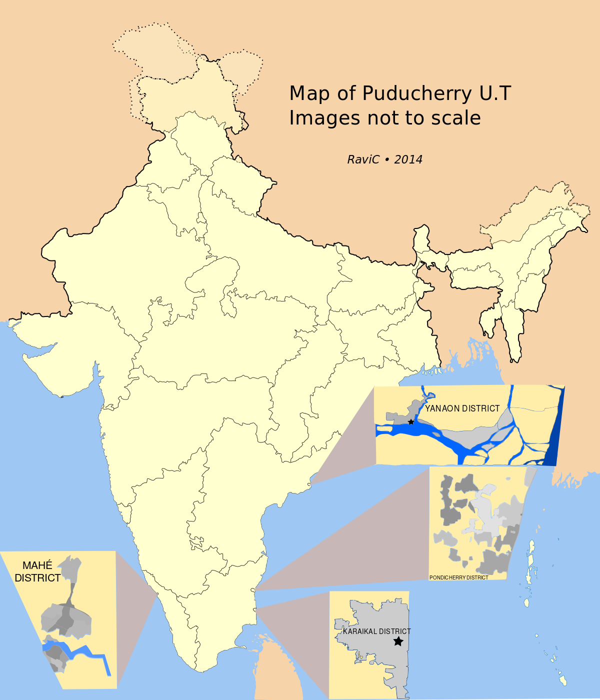 ملف:Puducherry Map.svg - المعرفة