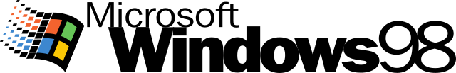ملف:Microsoft Windows 98 logo with wordmark.svg - المعرفة