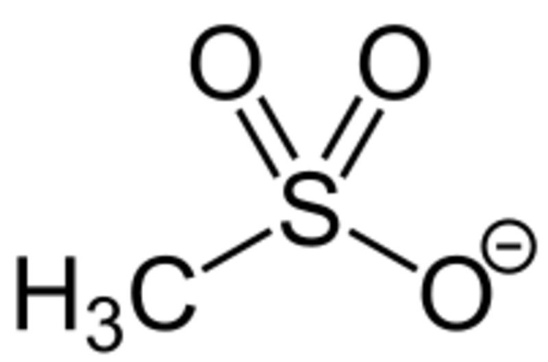 ملف:Mesylate Anion Structural Formulae.svg - المعرفة