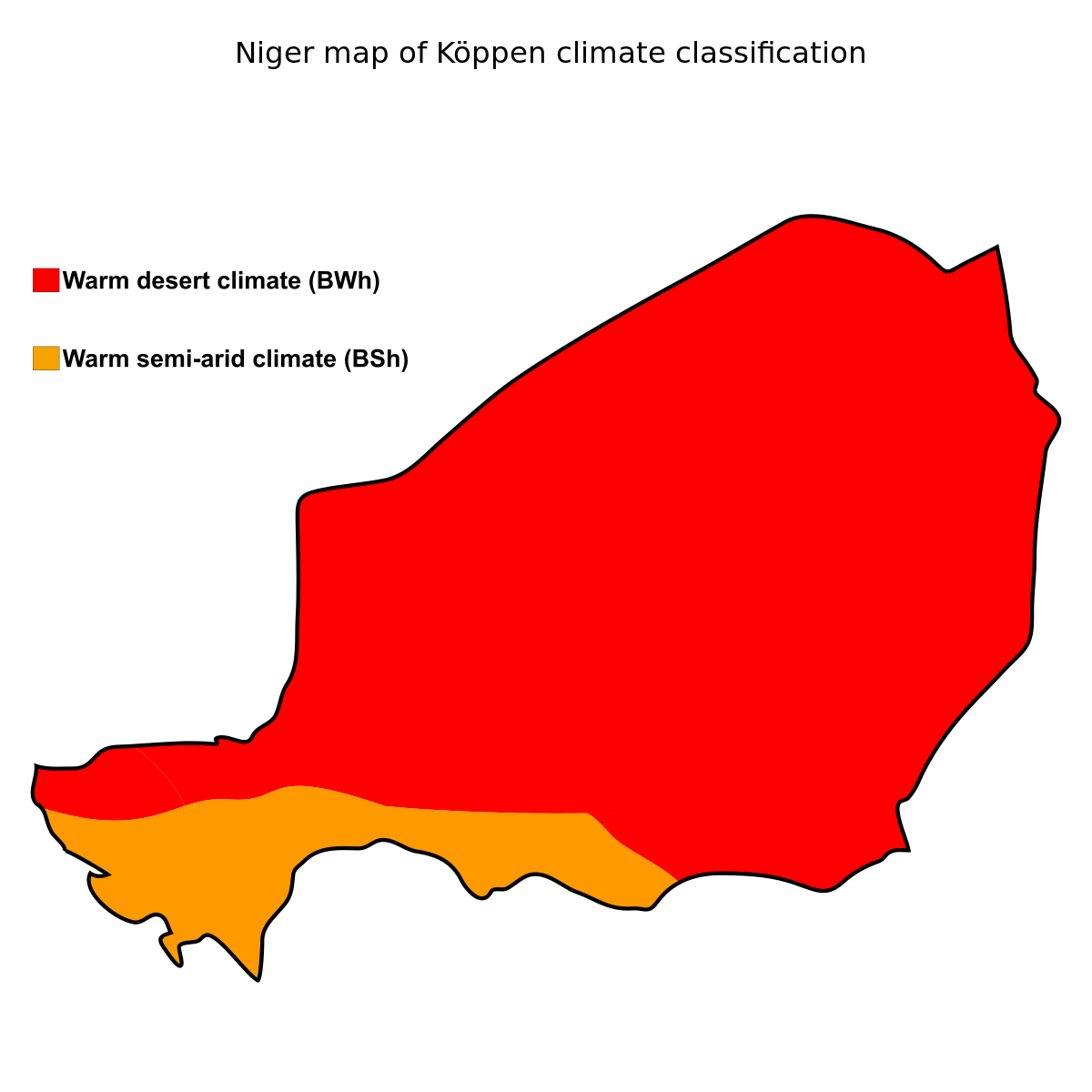 ملف:Niger map of Köppen climate classification.svg - المعرفة