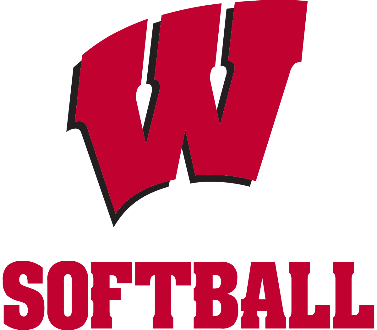 ملف:Wisconsin Badgers logo softball red.svg - المعرفة