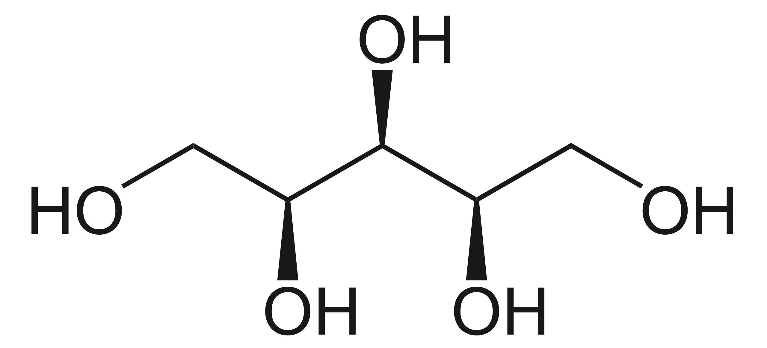 ملف:Xylitol-2D-structure.svg - المعرفة