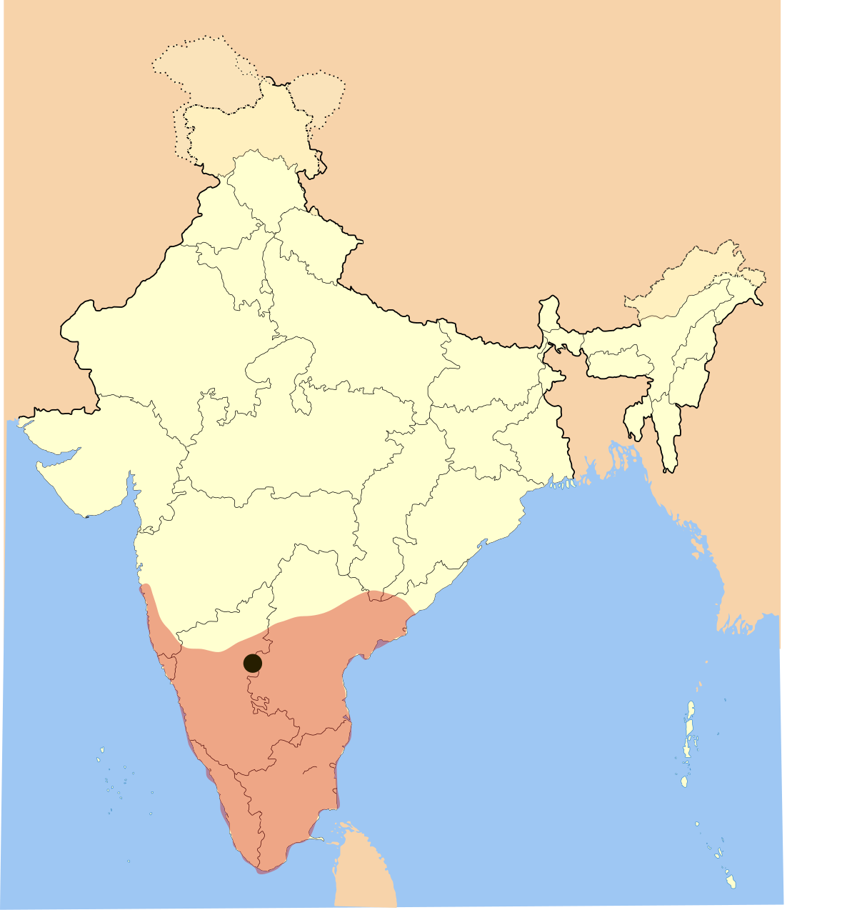 ملف:Vijayanagara-empire-map.svg - المعرفة
