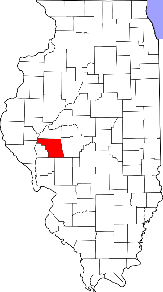 ملف:Map of Illinois highlighting Morgan County.svg - المعرفة