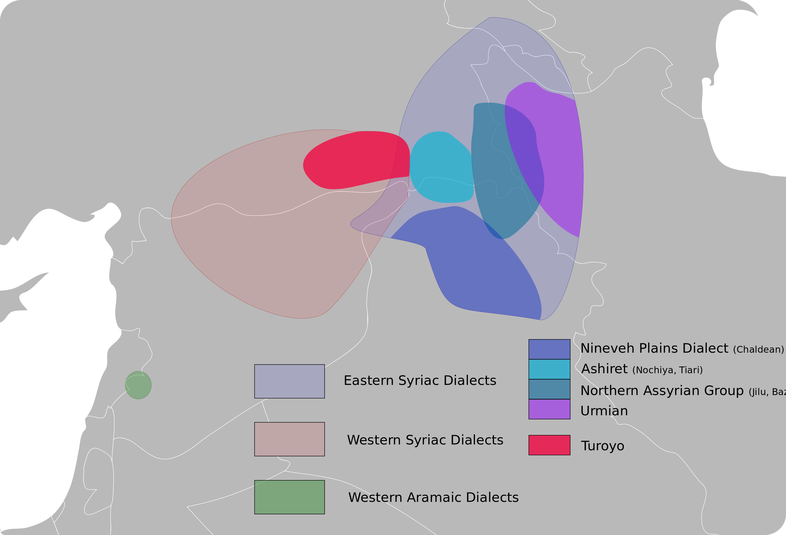 ملف:Syriac Dialects EN.svg - المعرفة
