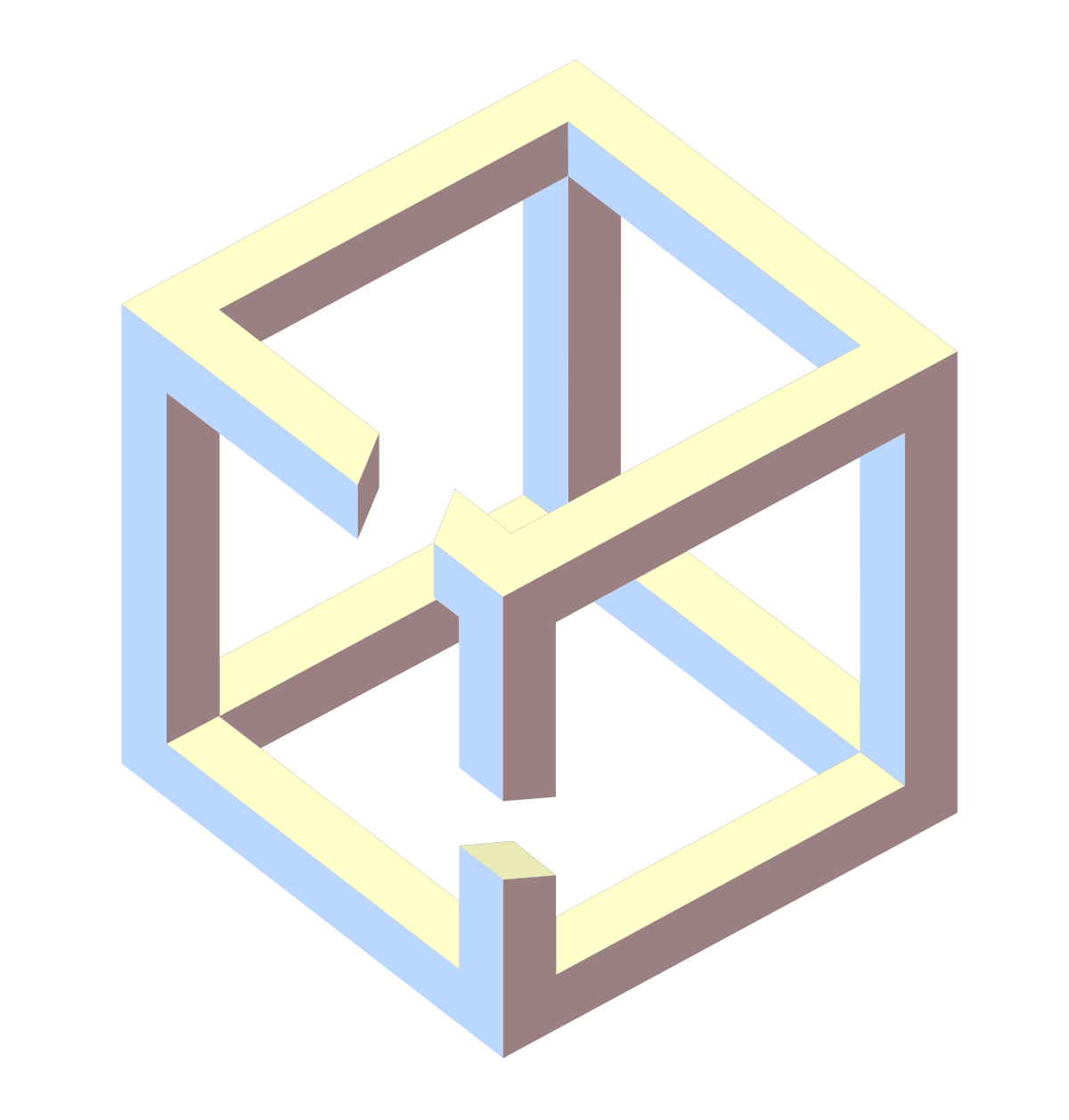ملف:Impossible cube different angle.svg - المعرفة