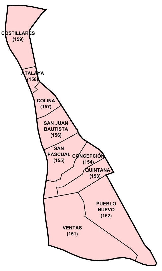 ملف:Barrios del Distrito de Ciudad Lineal (Madrid).svg - المعرفة