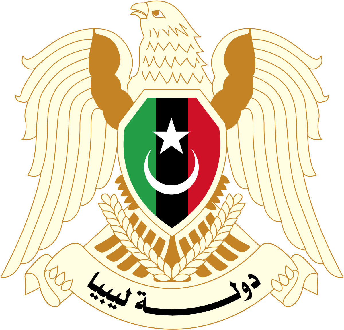 ملف:Coat of arms of Libya Tobruk Government.svg - المعرفة