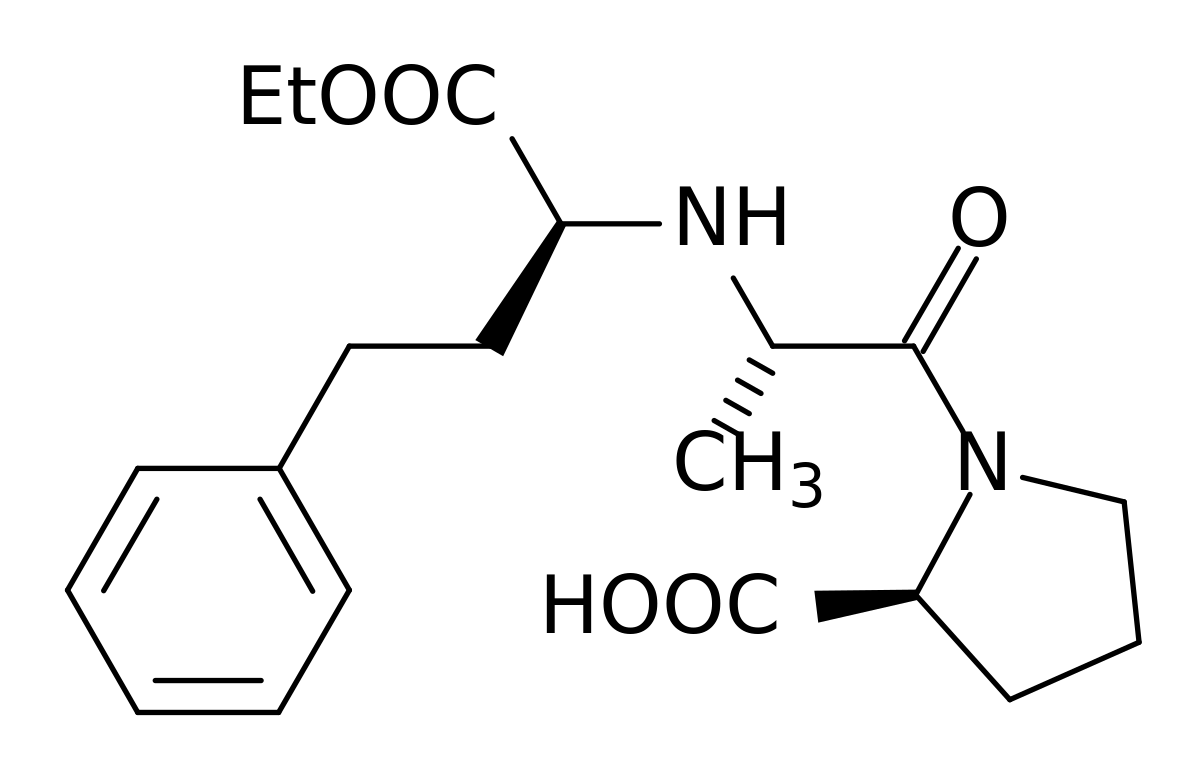ملف:Enalapril-structural.svg - المعرفة