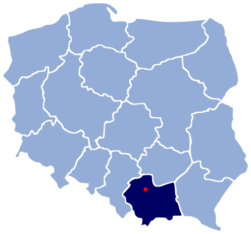 ملف:POL Kraków map.svg - المعرفة