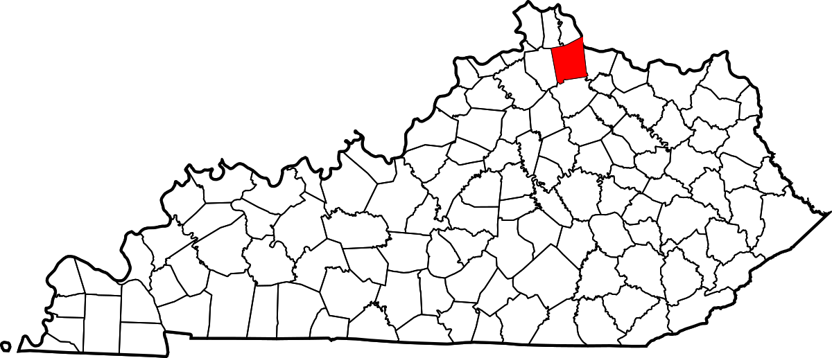 ملف:Map of Kentucky highlighting Pendleton County.svg - المعرفة