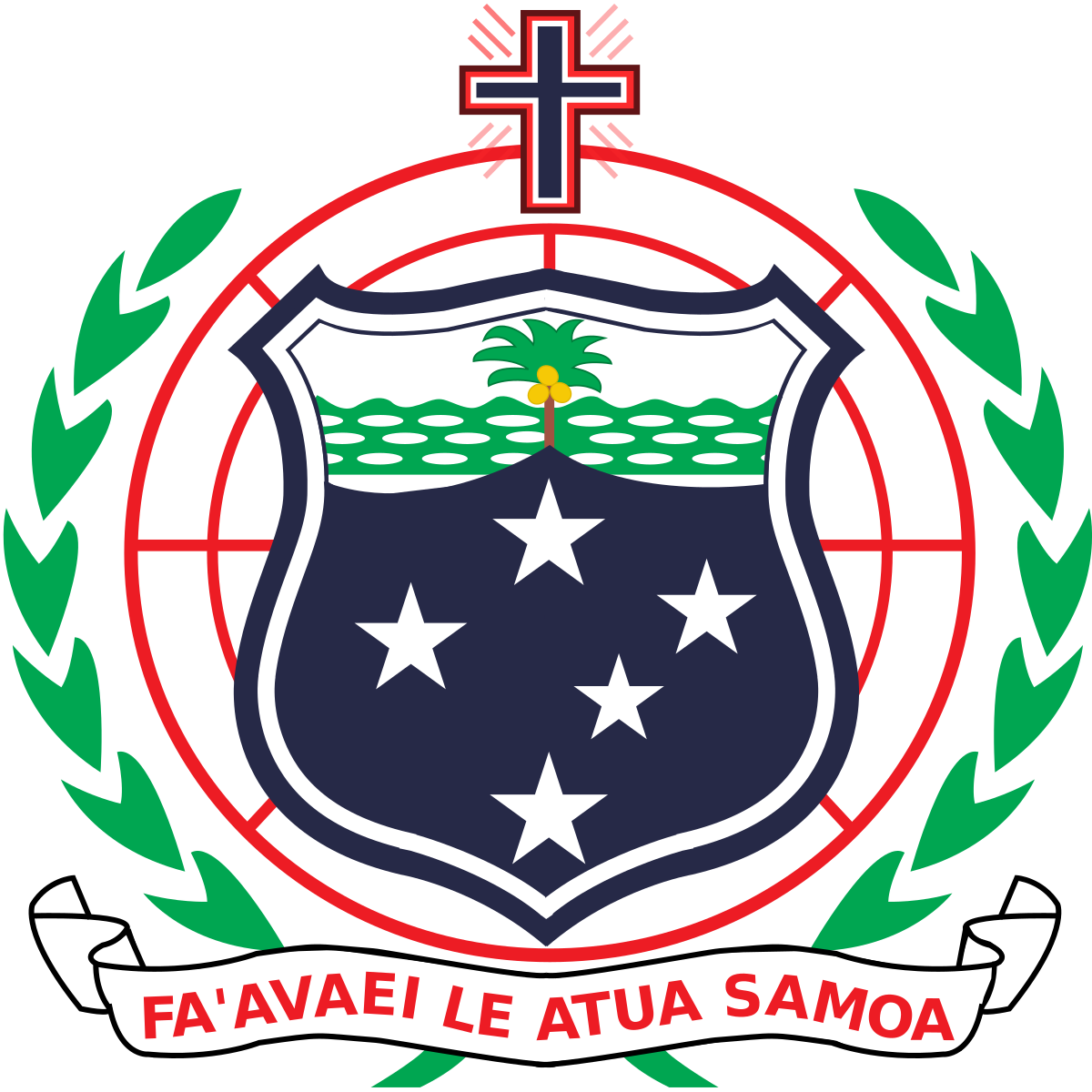 ملف:Coat of Arms of Samoa.svg - المعرفة