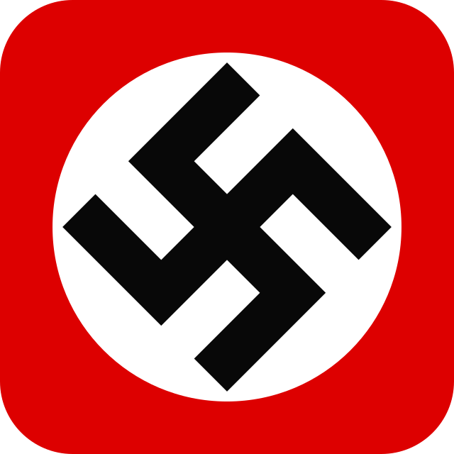 ملف:National Socialist swastika (framed in red).svg - المعرفة
