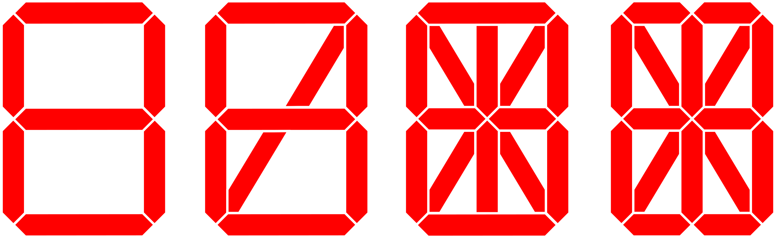 ملف:Common segment displays.svg - المعرفة