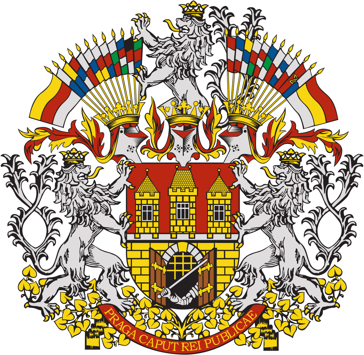 ملف:Coat of arms of Prague.svg - المعرفة