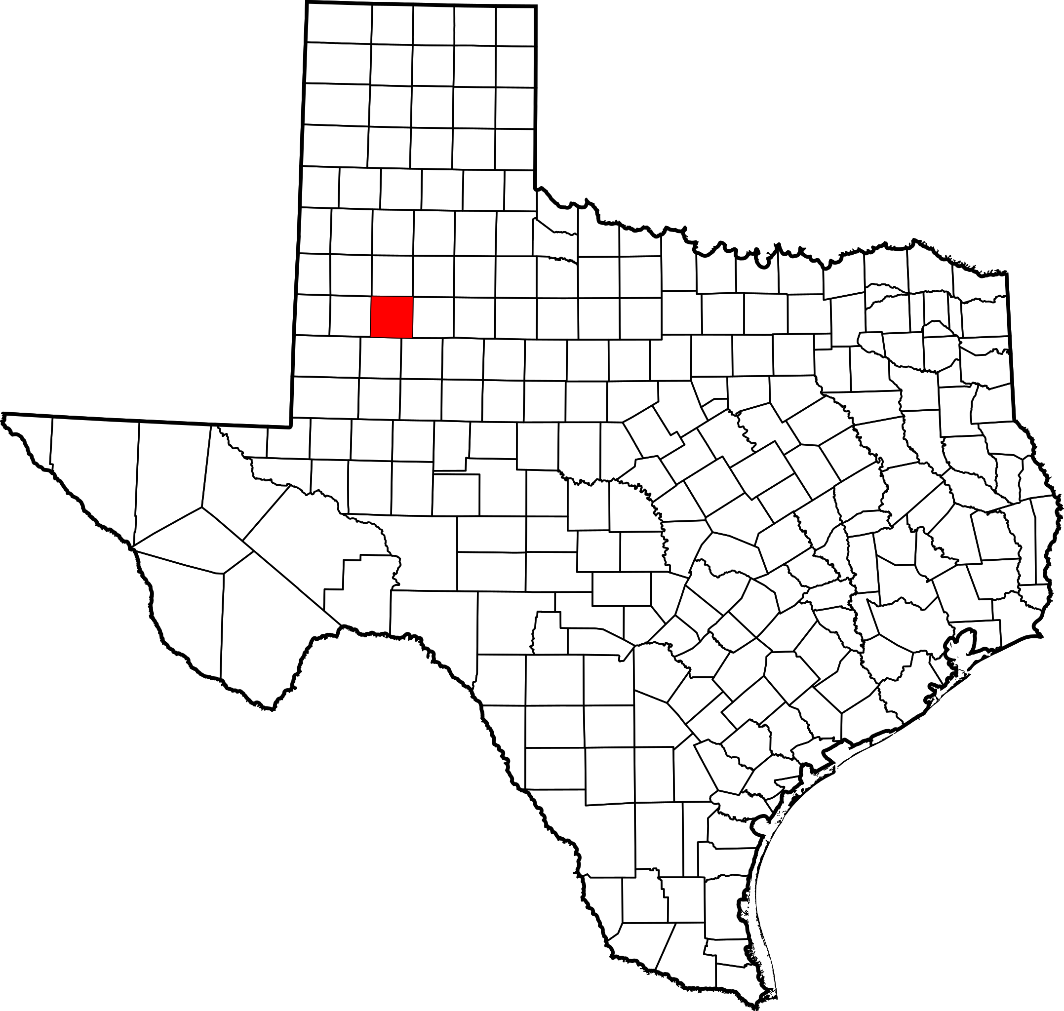 ملف:Map of Texas highlighting Lynn County.svg - المعرفة