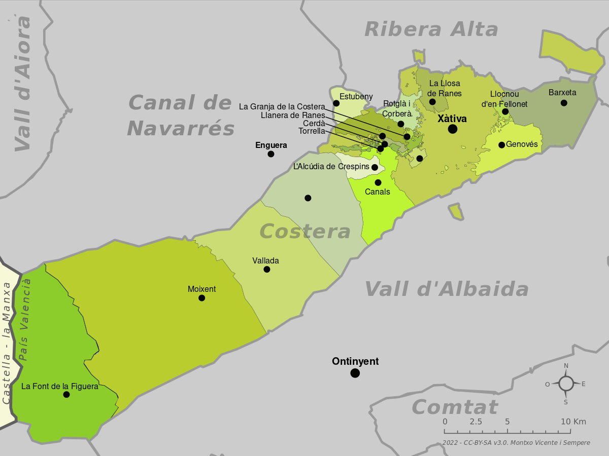 ملف:Mapa de la Costera.svg - المعرفة