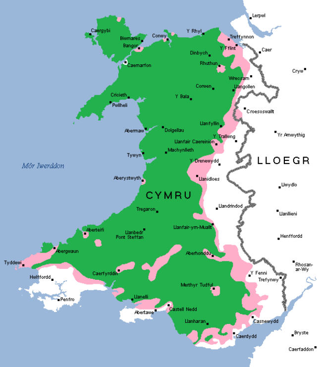 ملف:Map o ieithoedd Cymru (A map of the languages of Wales) - 1800.svg ...