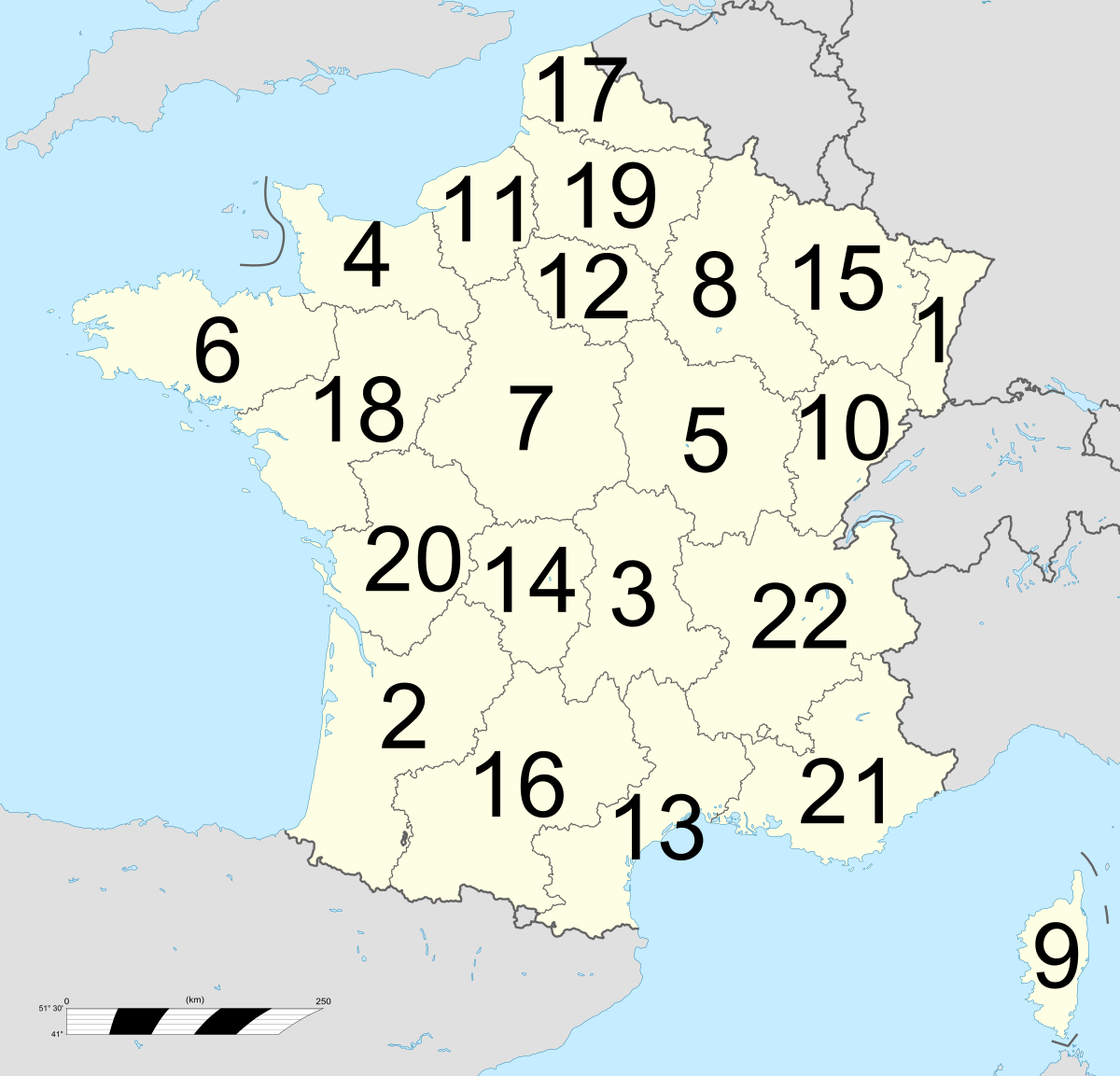 ملف:France location map-Regions-2015 (numbered).svg - المعرفة
