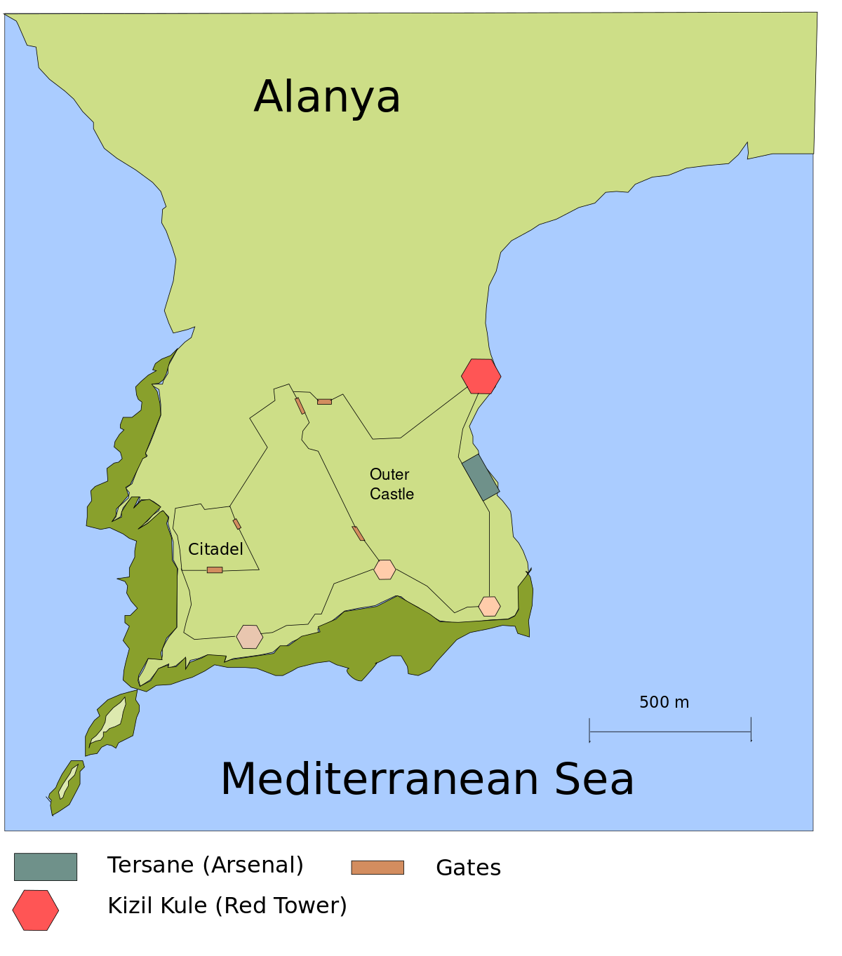 ملف:Alanya map.svg - المعرفة