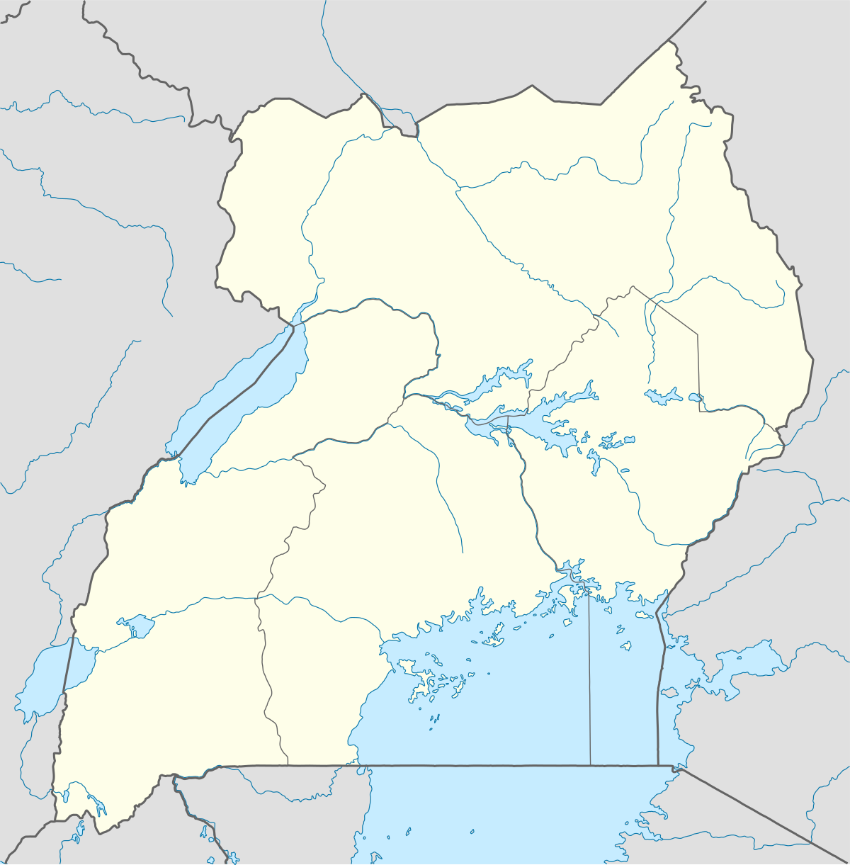 ملف:Uganda location map.svg - المعرفة