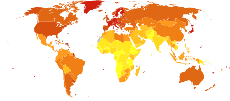 ملف:Pancreas cancer world map-Deaths per million persons-WHO2012.svg ...