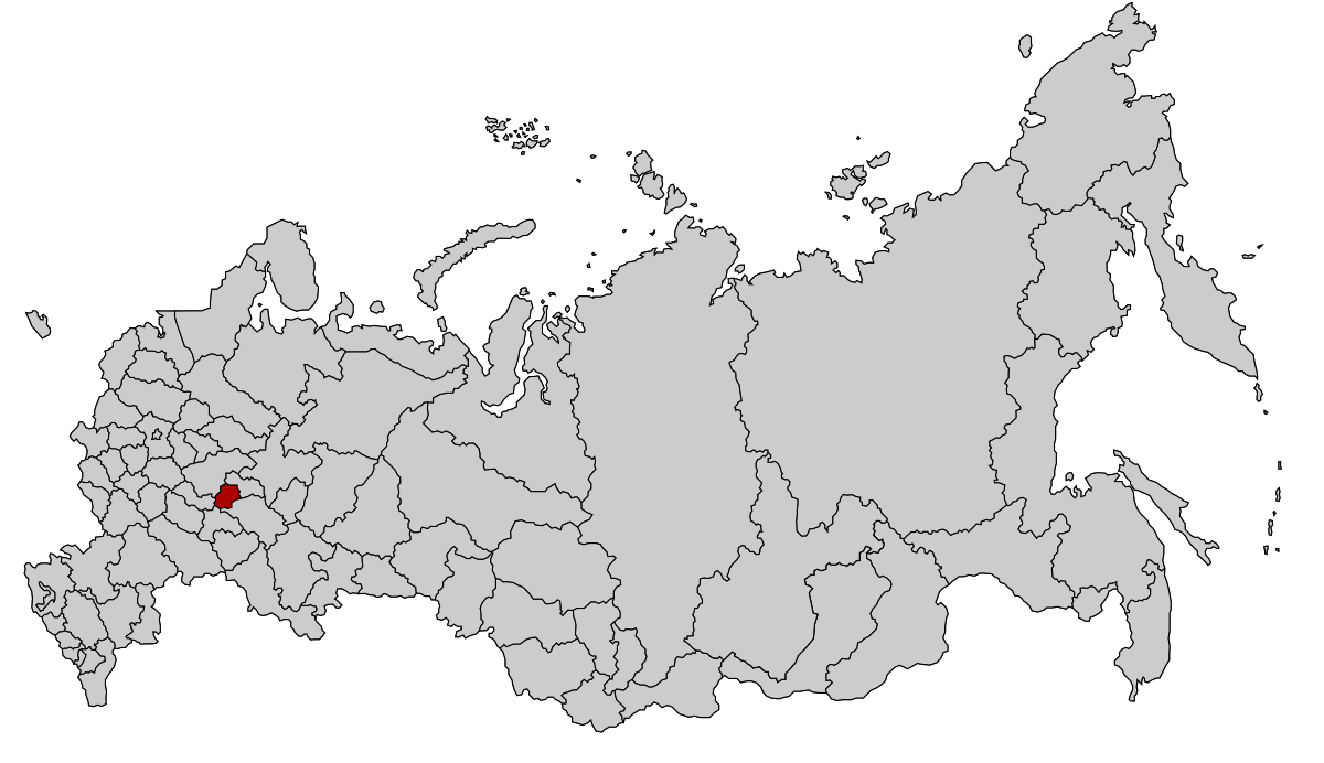 ملف:Map of Russia - Chuvash Republic (2008-03).svg - المعرفة
