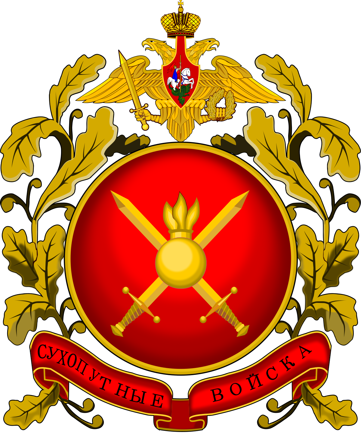 ملف:Great emblem of the Russian Ground Forces.svg - المعرفة