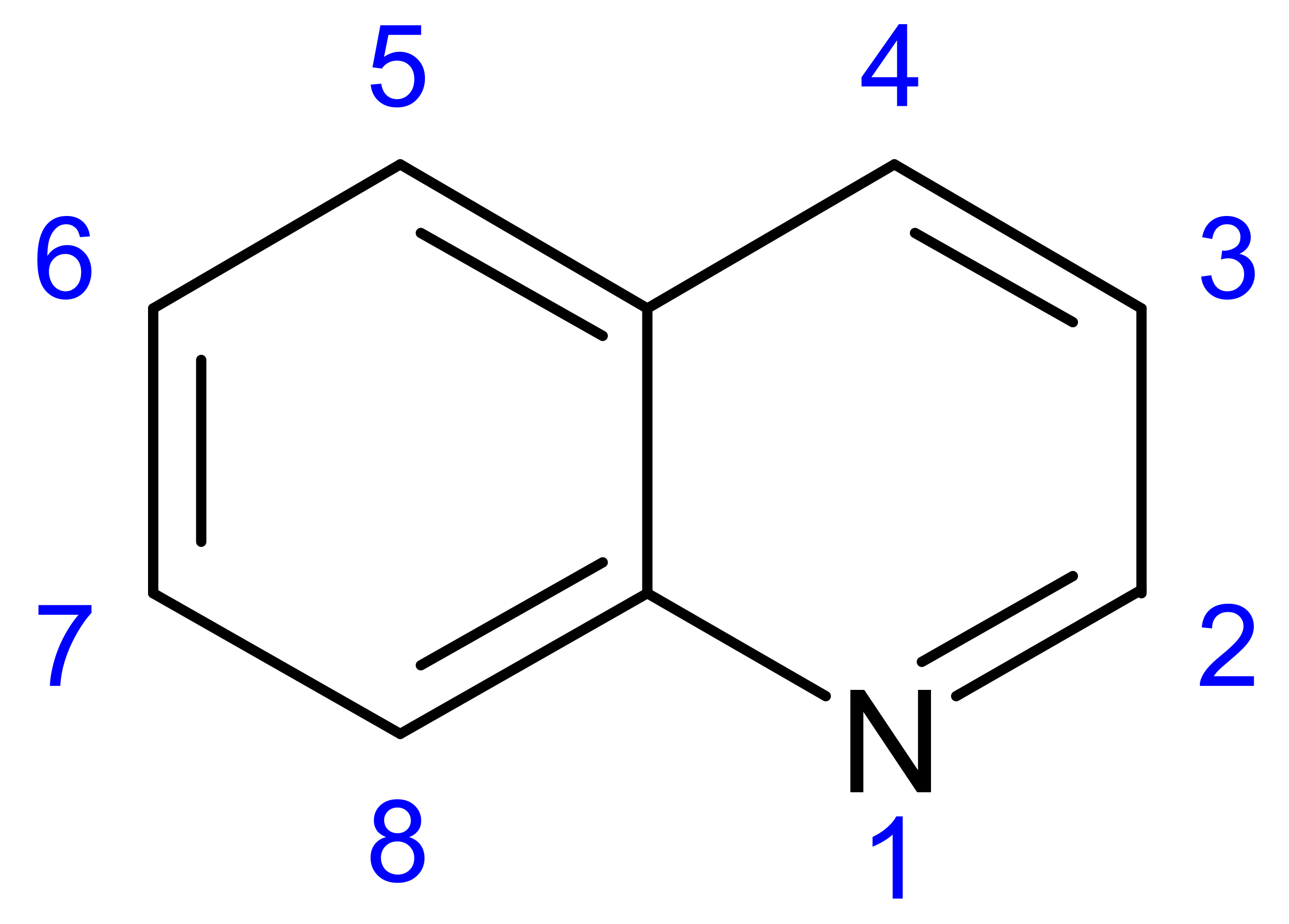 ملف:Quinoline numbered.svg - المعرفة