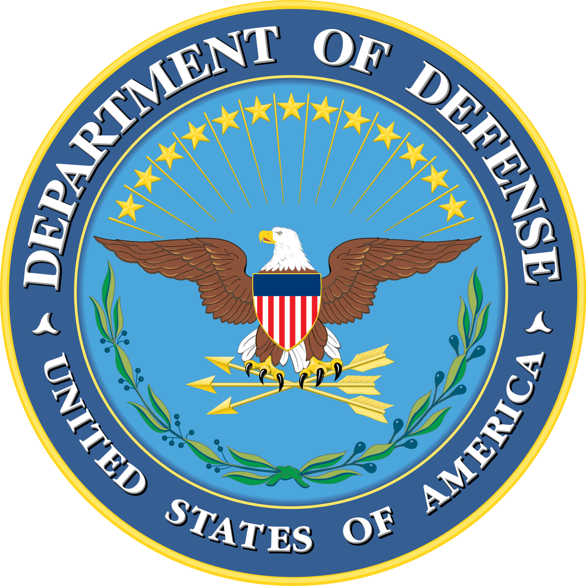 ملف:United States Department of Defense Seal.svg - المعرفة