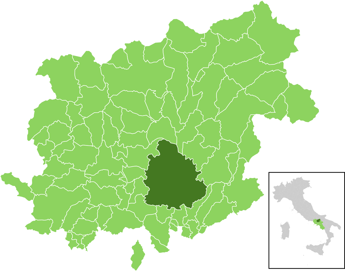 ملف:Map - IT - Benevento - Benevento.svg - المعرفة