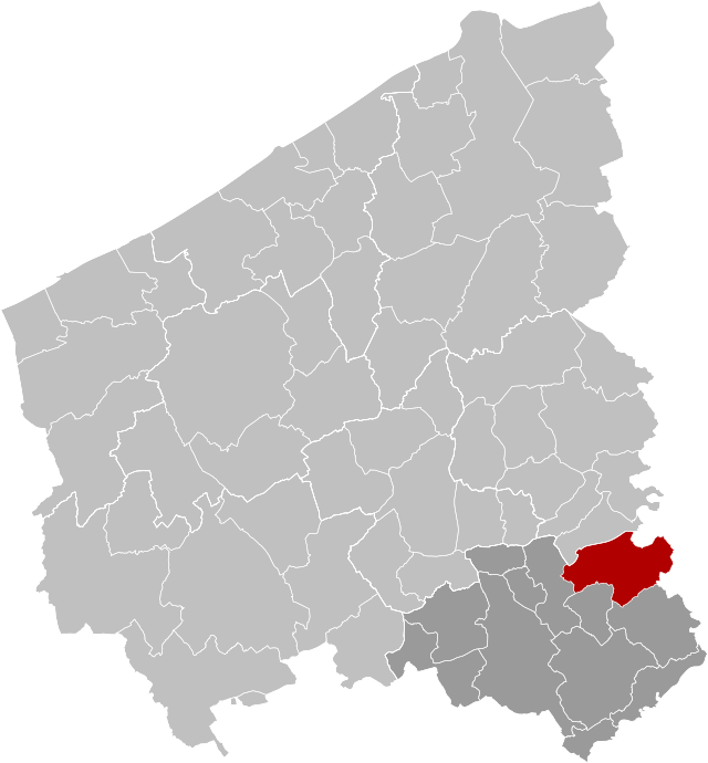 ملف:Waregem West-Flanders Belgium Map.svg - المعرفة