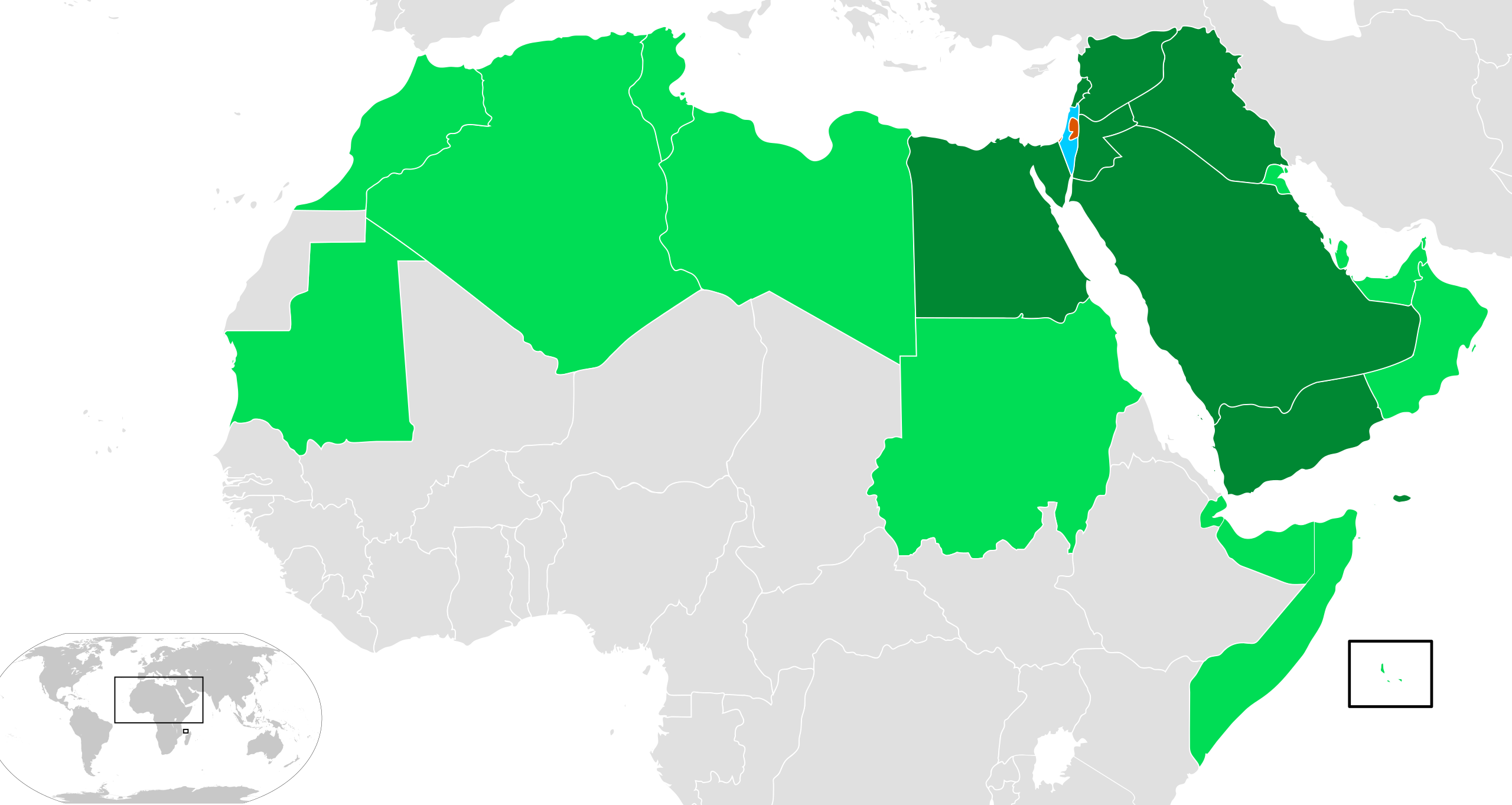 ملف:Map of the Arab-Israeli conflict-blank.svg - المعرفة