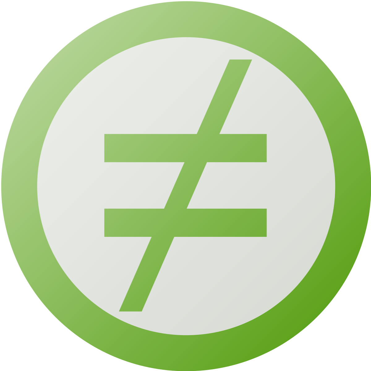 ملف:Pictogram voting not equal.svg - المعرفة