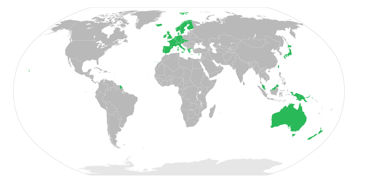 ملف:Rabies Free Countries.svg - المعرفة
