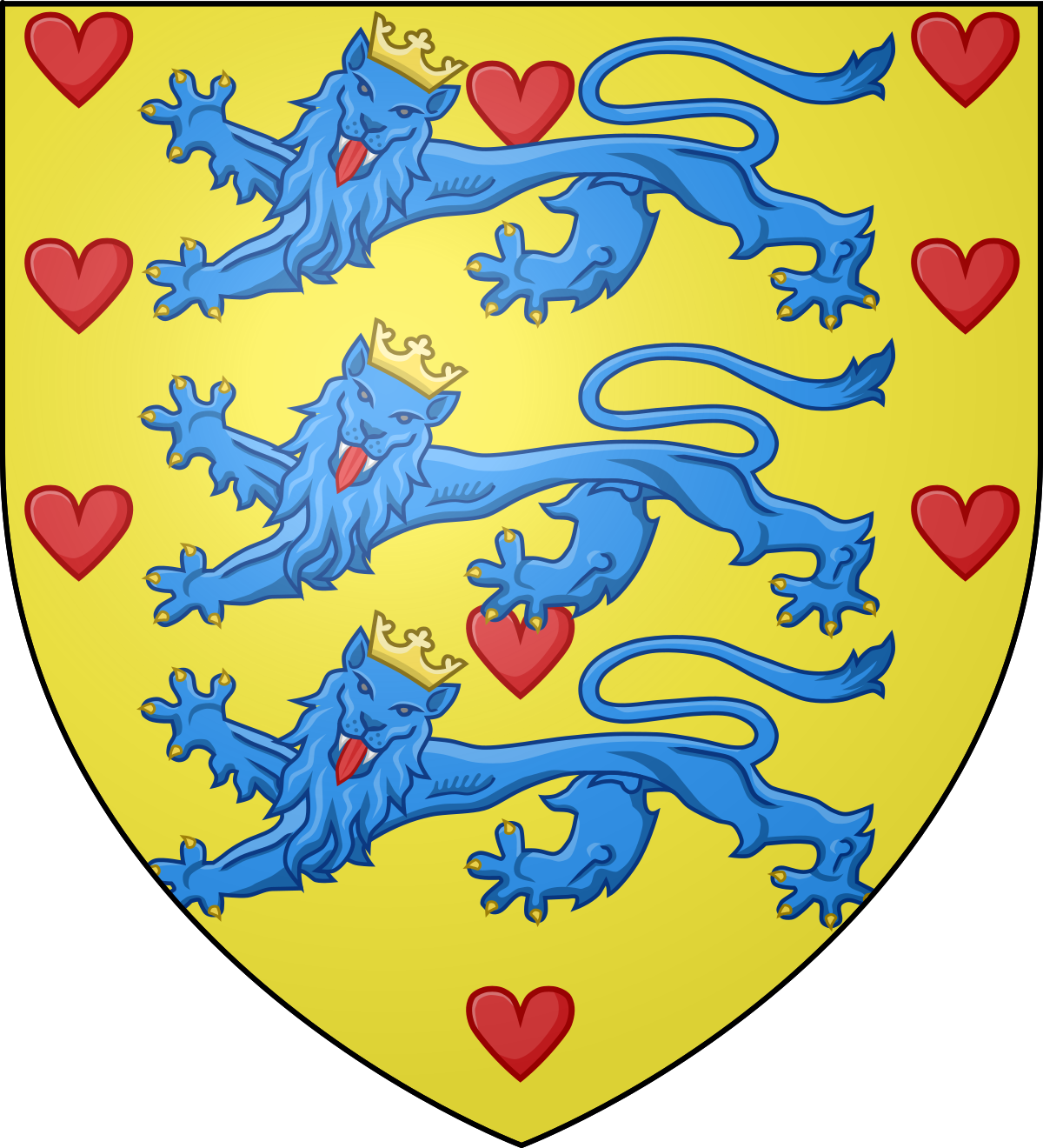 ملف:Ancien blason Danemark.svg - المعرفة