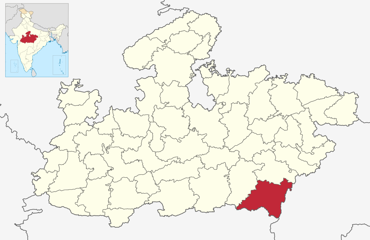 ملف:MP Balaghat district map.svg - المعرفة