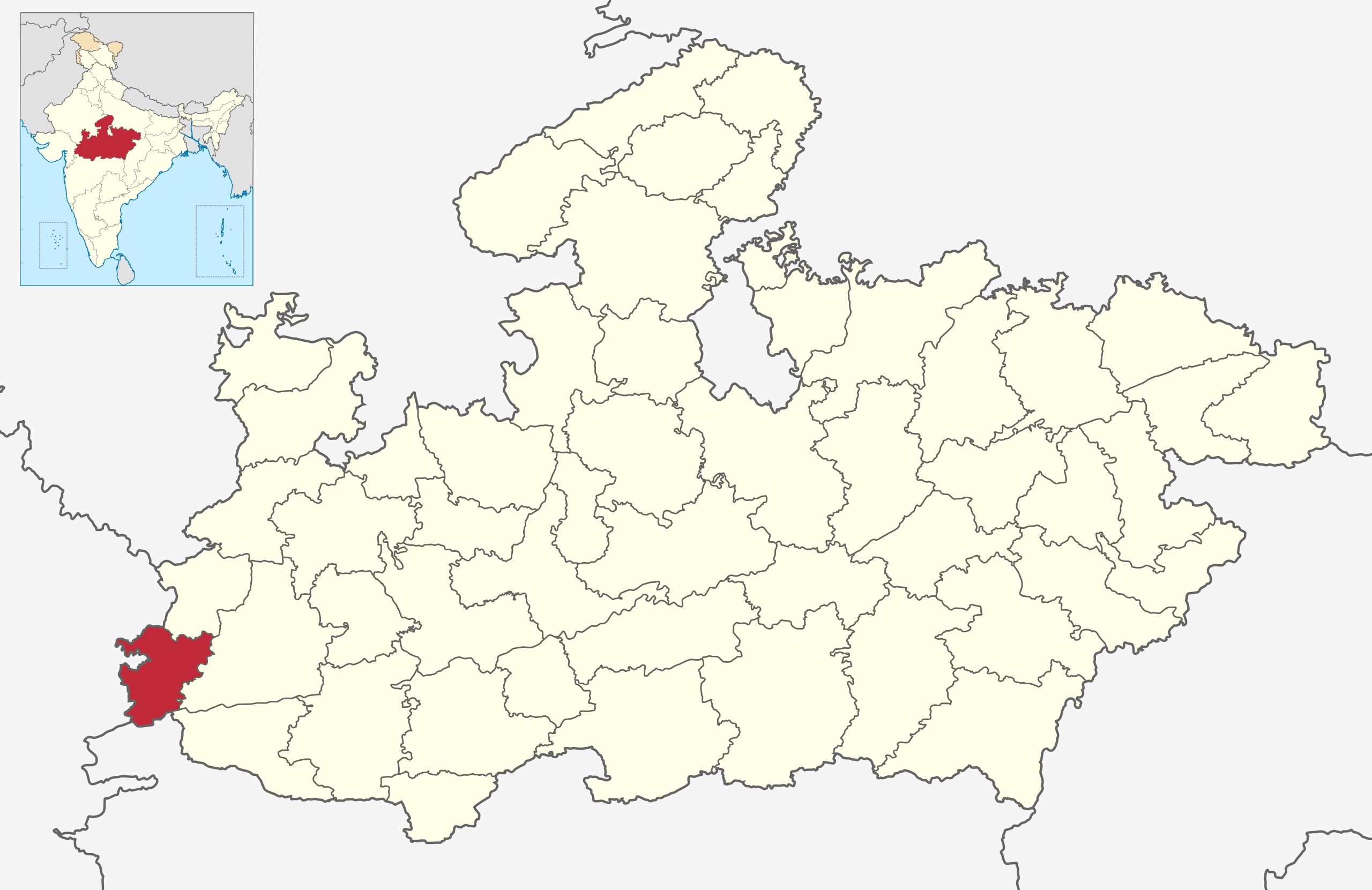 ملف:MP Alirajpur district map.svg - المعرفة