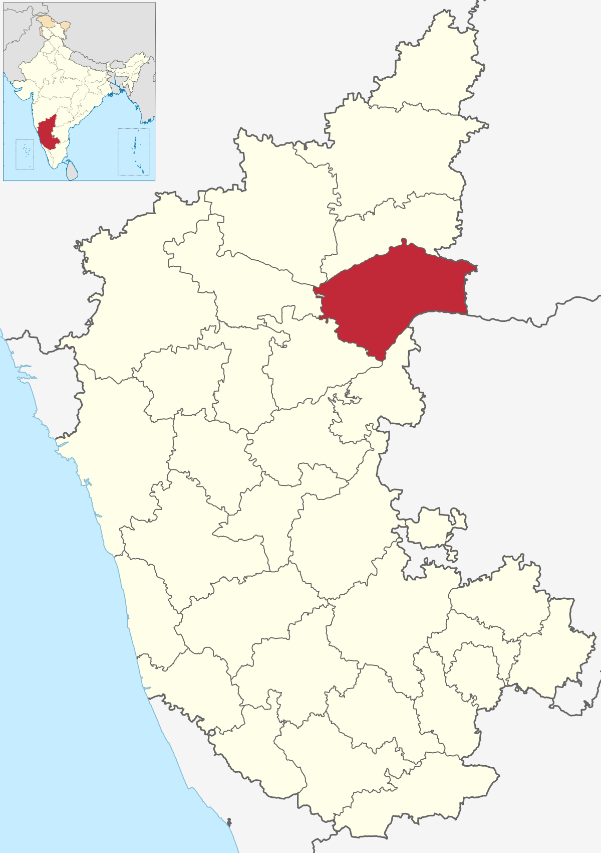 ملف:Karnataka Raichur locator map.svg - المعرفة
