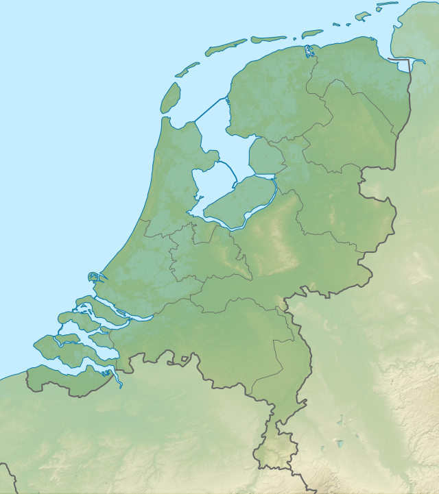 ملف:Netherlands relief location map.svg - المعرفة
