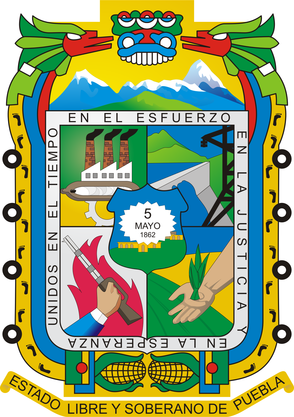 ملف:Escudo de Puebla.svg - المعرفة