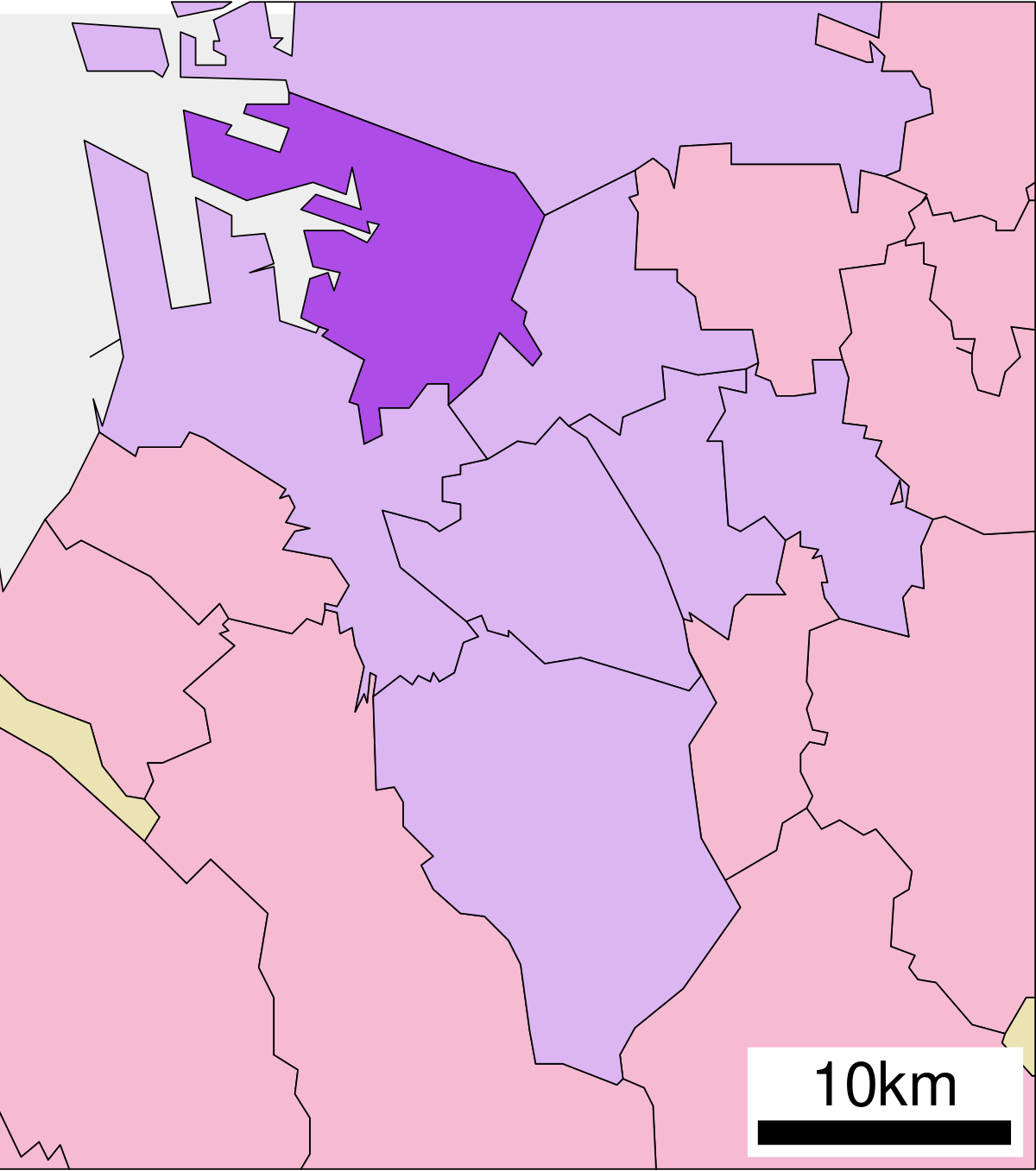 ملف:Location of Sakai ward Sakai city Osaka prefecture Japan.svg - المعرفة