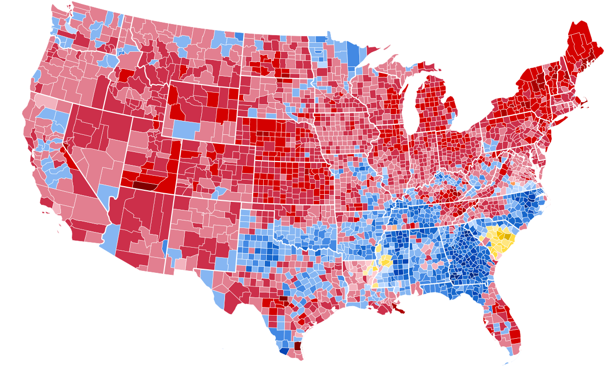 ملف:1956 United States presidential election results map by county.svg ...