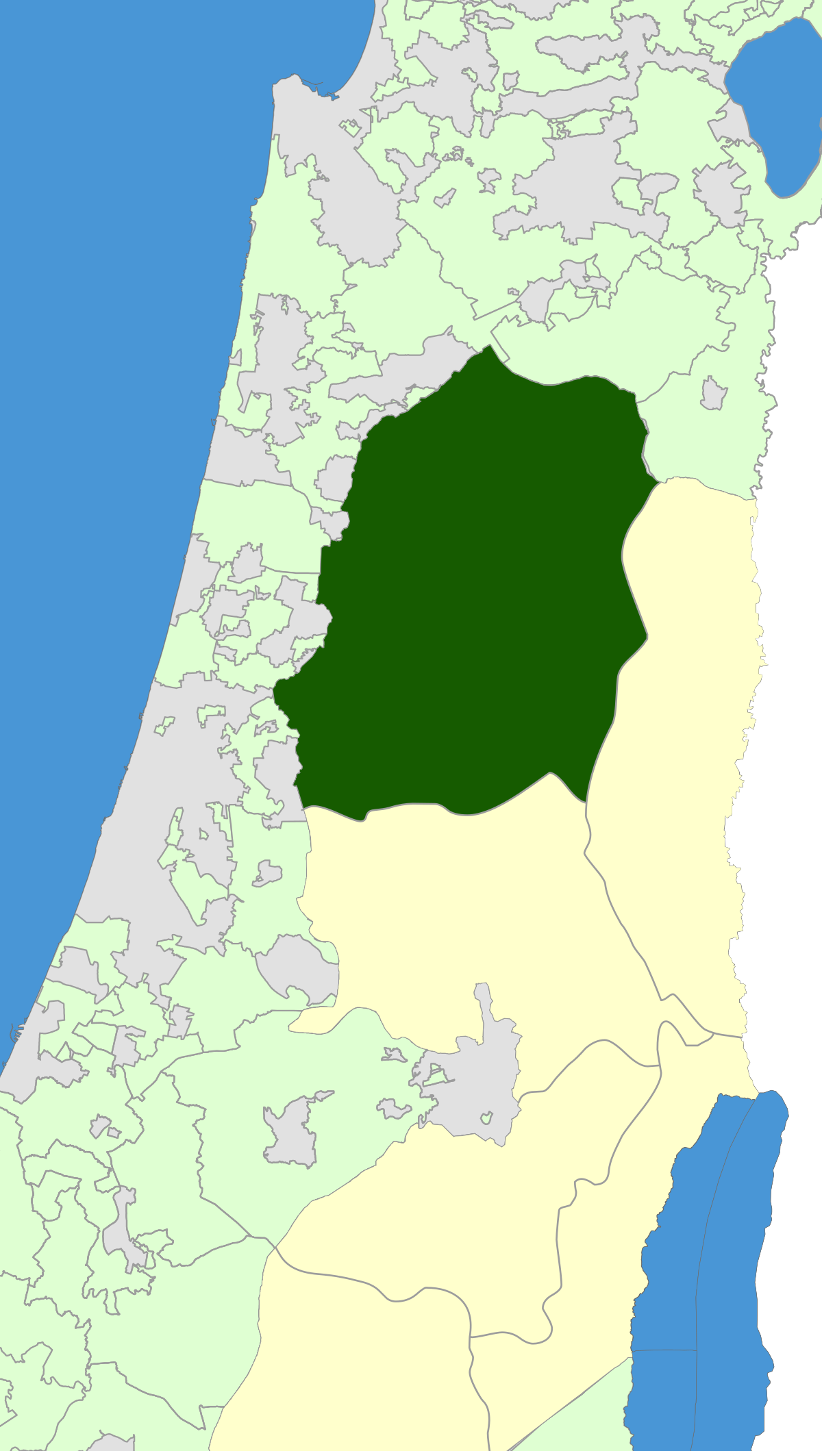 ملف:Israel Map - Shomron Regional Council Zoomin.svg - المعرفة